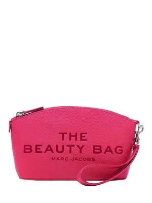 Marc Jacobs Embossed Logo Leather Cosmetic Bag - Pink