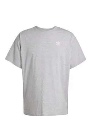 Adidas Trefoil Essentials Oversized Tee Shirt - Medium Grey Heather White