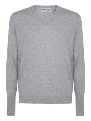 BALLANTYNE V-neck Pullover - Grey