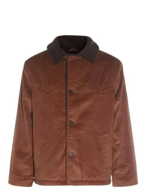 LEVI'S Leather Trucker Jacket - Bison