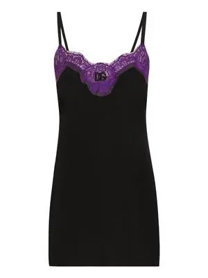 Dolce & Gabbana Stretch Crêpe De Chine Top - Black