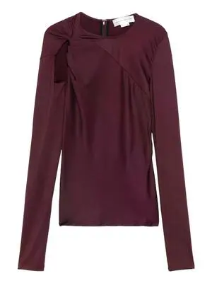 Victoria Beckham Twist-detail Cut-out Top - Red
