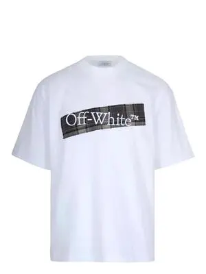 Off-White Flannel Diagonal Skate Short-sleeve T-shirt - White
