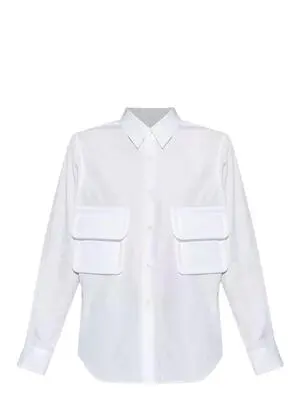 Comme Des Garçons Double-pocket Shirt - White