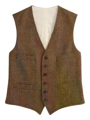Ralph Lauren Houndstooth-pattern Waistcoat - Brown