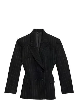 Isabel Marant Pinstripe Double-breasted Blazer - Black