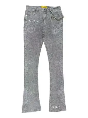 GUAPI Crystal-cross Jeans - Grey