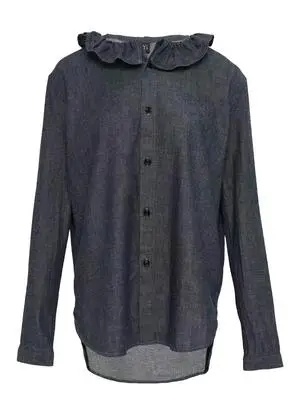 Y’S Ruffled Denim Shirt