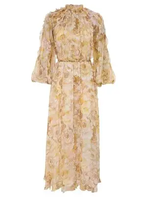 Zimmermann Silk Maxi Dress - Yellow