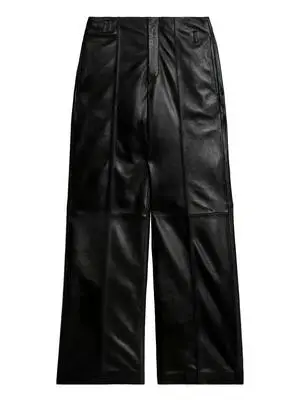 Isabel Marant Ciara Leather Trousers - Black