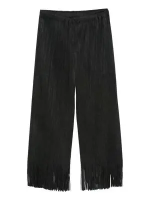 ISSEY MIYAKE Pleated Fringe Trousers
