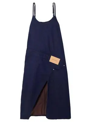 JW Anderson Appliquéd Denim Midi Dress - Blue
