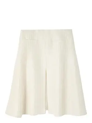 ALAÏA Silk-Cloqué Midi Skirt