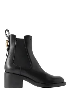 Chloé Dakota Buckled Leather Ankle Boots - Black