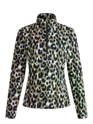 Fusalp Leopard-print High-neck Ski Top - Brown