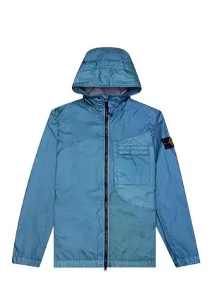Stone Island Compass-badge Hooded Jacket - Blue