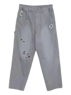 AAPE BY *A BATHING APE® Logo-patch Trousers - Grey