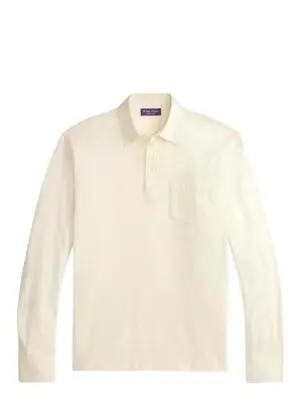 Ralph Lauren Purple Label Patch-pocket Polo Shirt - Neutrals