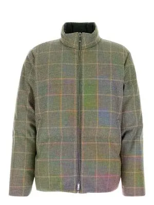 Thom Browne Houndstooth Down Jacket - Green