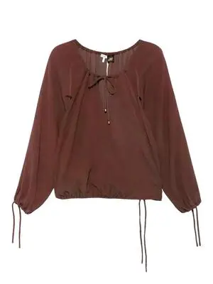 Loewe Seersucker Blouse - Brown