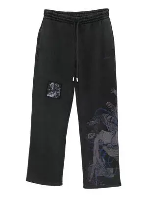 Off-White Graphic-patch Trousers - Black