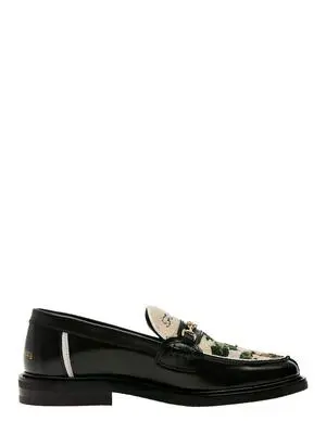 Filling Pieces Bonsai Embroidered Loafers - Black