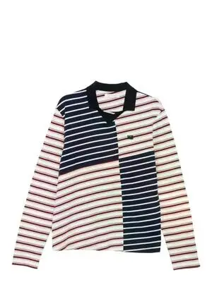 WALES BONNER Striped Panelled T-shirt - White