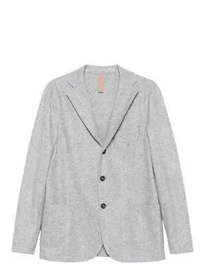 Eleventy Pinstripe Single-breasted Blazer - Grey
