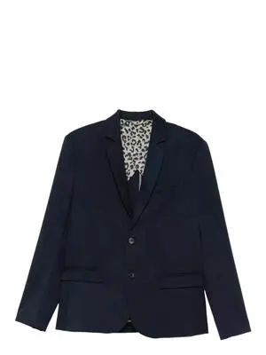 Imperial Single-breasted Cotton Blazer - Blue