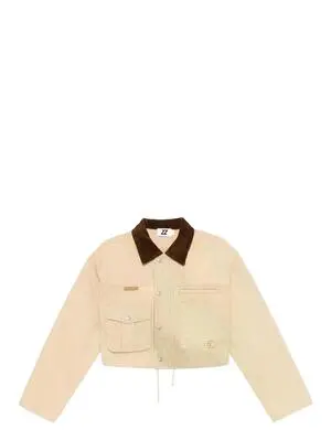 Izzue Logo-embroidered Jacket - Neutrals
