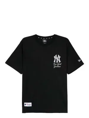 New Era Logo-embroidered T-shirt - Black