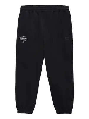 Alpha Industries Logo-embroidered Track Pants - Black