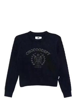 CHOCOOLATE Logo-embroidered Jumper - Blue