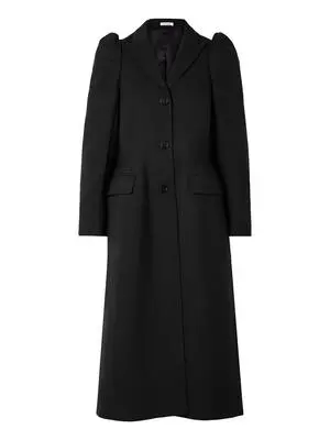 Alexander McQueen Wool-blend Hourglass Waist Coat - Black