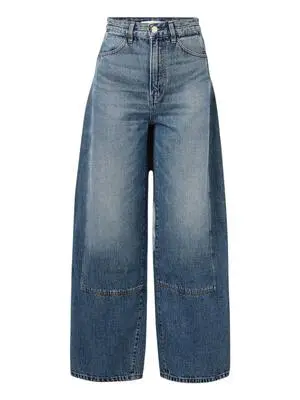 RÙADH The Rhone High-rise Barrel-leg Jeans - Blue
