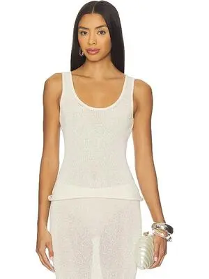 ASTA RESORT Ana Top - Ivory Sequin