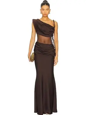 BANANHOT Onyx Dress - Brown
