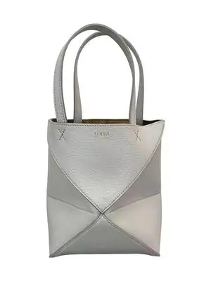 Loewe Mini Puzzle Fold Tote Bag - Grey