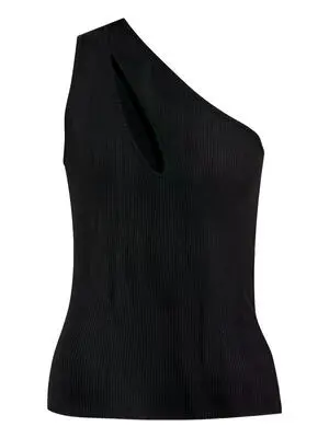 Amiri Keyhole One-shoulder Top - Black