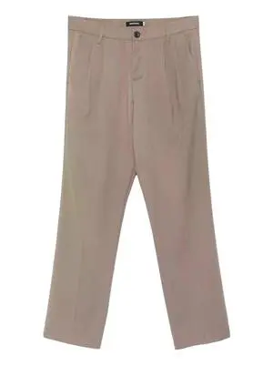 Imperial Pleated Cotton Trousers - Neutrals
