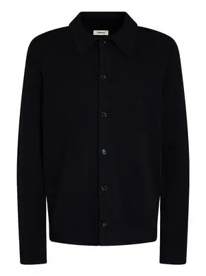 Sandro Wool-blend Cardigan - Midnight Blue