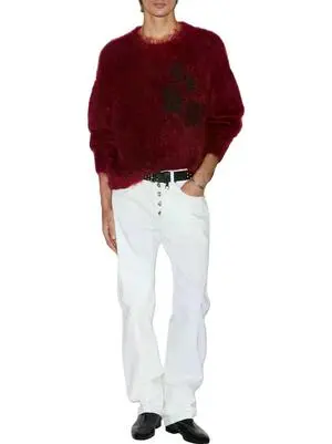 MARANT Mirello Embroidered Jumper - Red