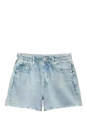 Rag & Bone Elasticated-waist Denim Shorts - Blue