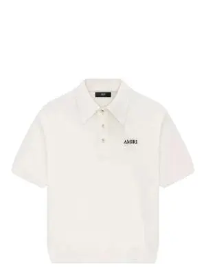 Amiri Spirit Short-sleeve Polo Shirt - White