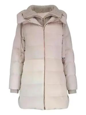 Herno Quilted Hooded Coat - Neutrals