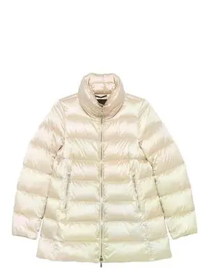 MOORER Quilted High-neck Jacket - Neutrals