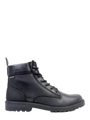 Barbour Lace-up Leather Boots - Black