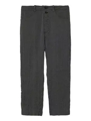 UNDERCOVERISM Pinstripe Drawstring Pants - Black