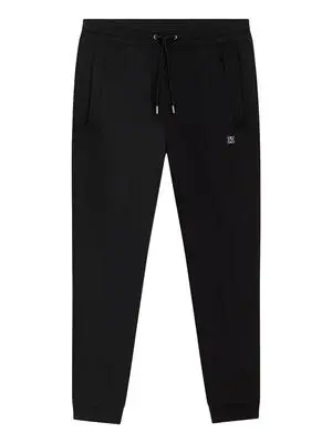 Hugo Boss Logo-patch Drawstring-waistband Track Pants - Black