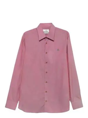 VIVIENNE WESTWOOD Orb-embellished Long-sleeved Shirt - Pink